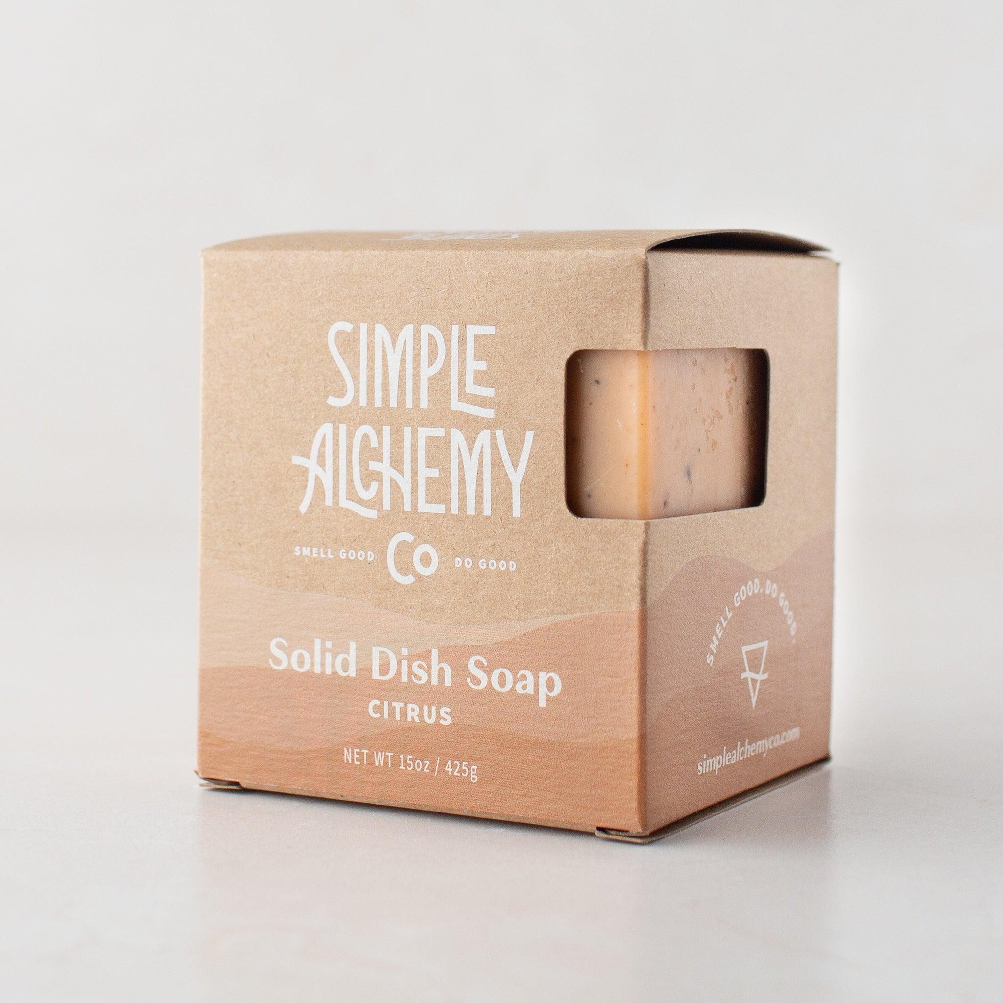 Citrus Solid Dish Soap | Low Waste, Uplifting Scent | Simple Alchemy ...