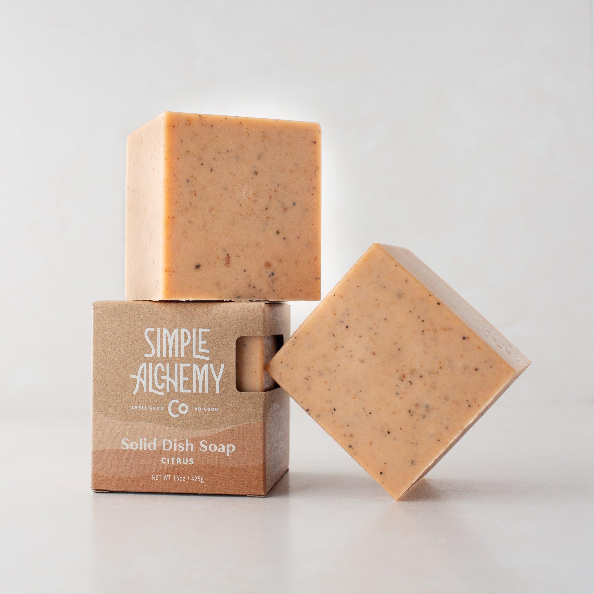 Citrus Solid Dish Soap | Low Waste, Uplifting Scent | Simple Alchemy ...